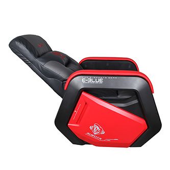 Herní sofa E-Blue AUROZA, šedo-červená, polohovatelná, + herní sada ...