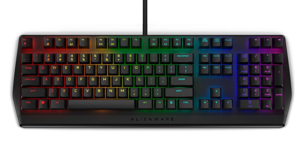 Dell Gaming keyboard AW410K-WW, Alienware Mechanical RGB Gaming ...