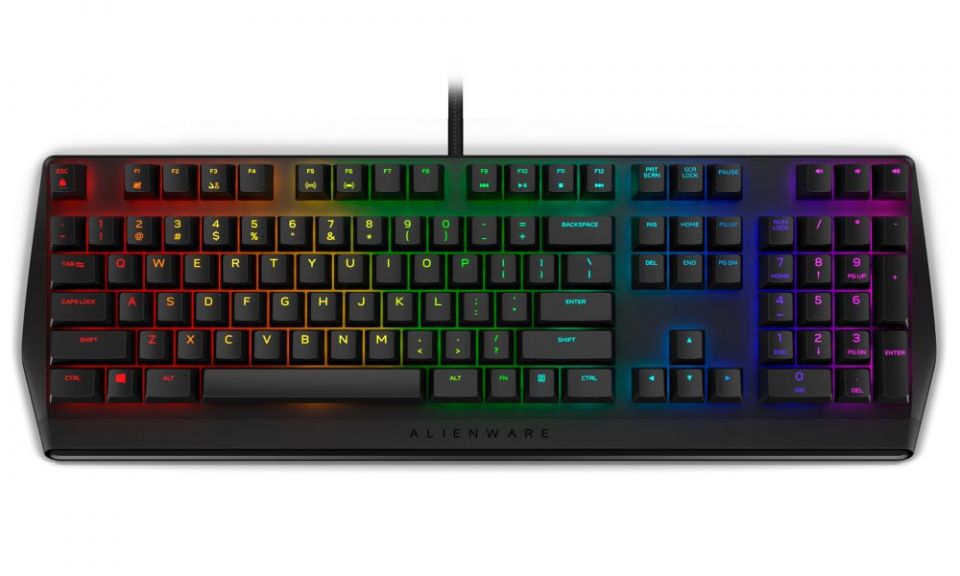 Dell Gaming keyboard AW410K-WW, Alienware Mechanical RGB Gaming ...